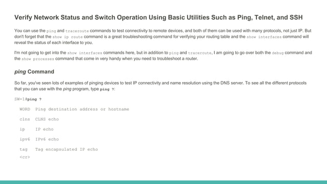 Basic switching concepts and configuration | PPTX | Operating Systems | Computer Software and ...
