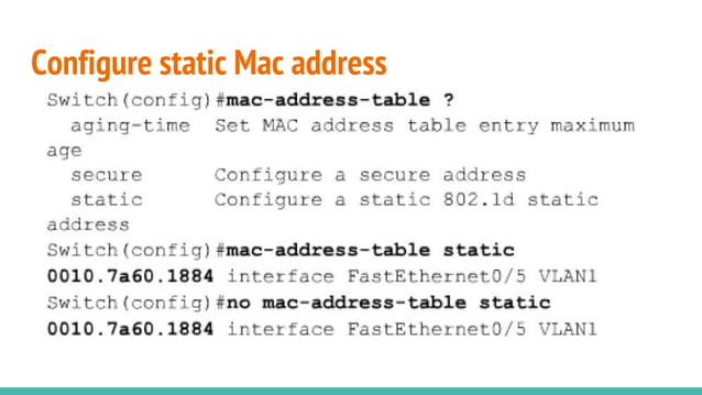 Basic switching concepts and configuration | PPTX | Operating Systems | Computer Software and ...