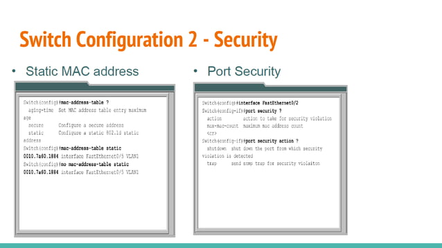 Basic switching concepts and configuration | PPTX | Operating Systems | Computer Software and ...