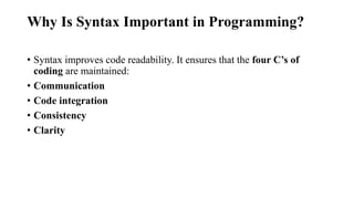 Basic syntax : Algorithm,Flow chart | PPT