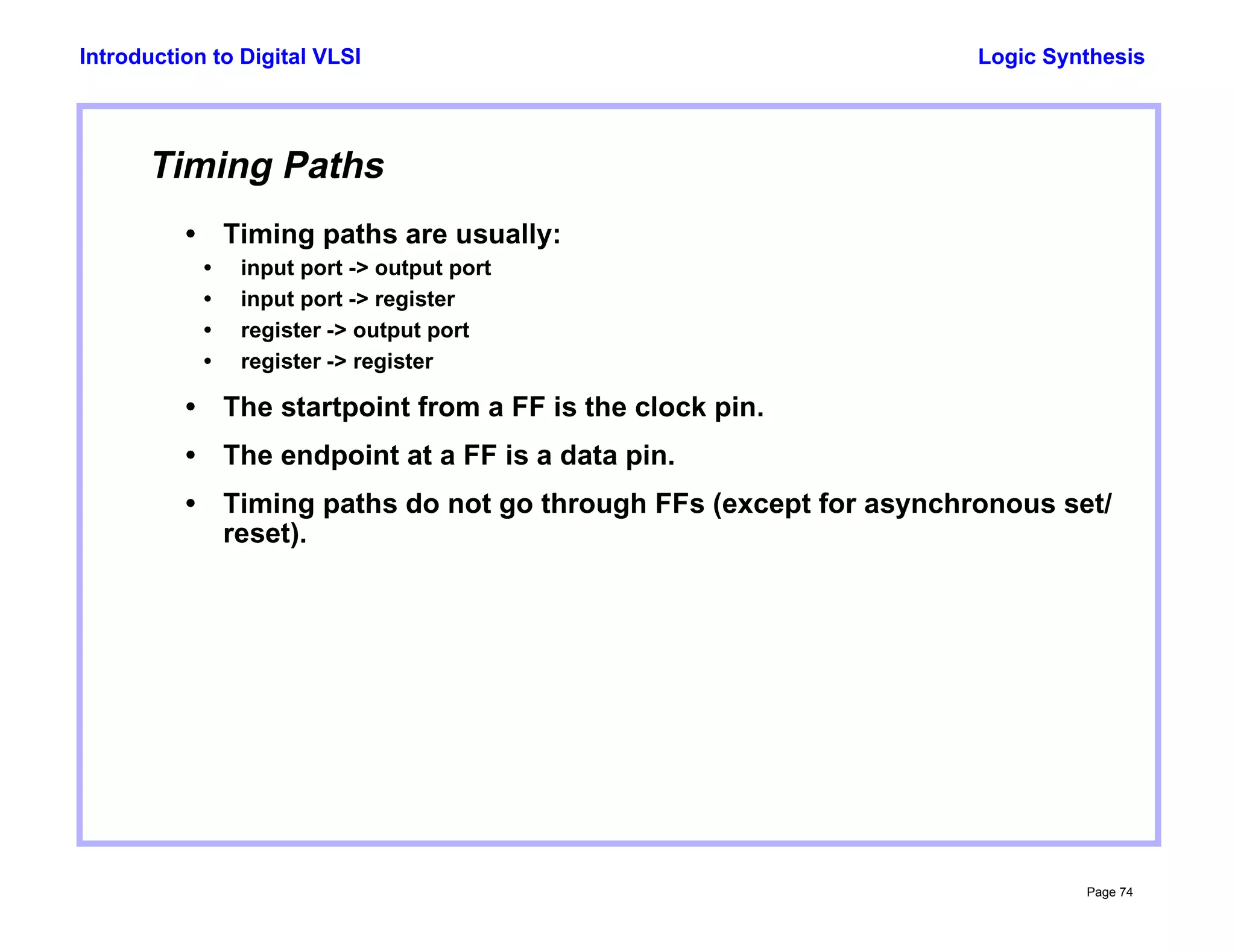 Basic synthesis flow and commands in digital VLSI | PDF
