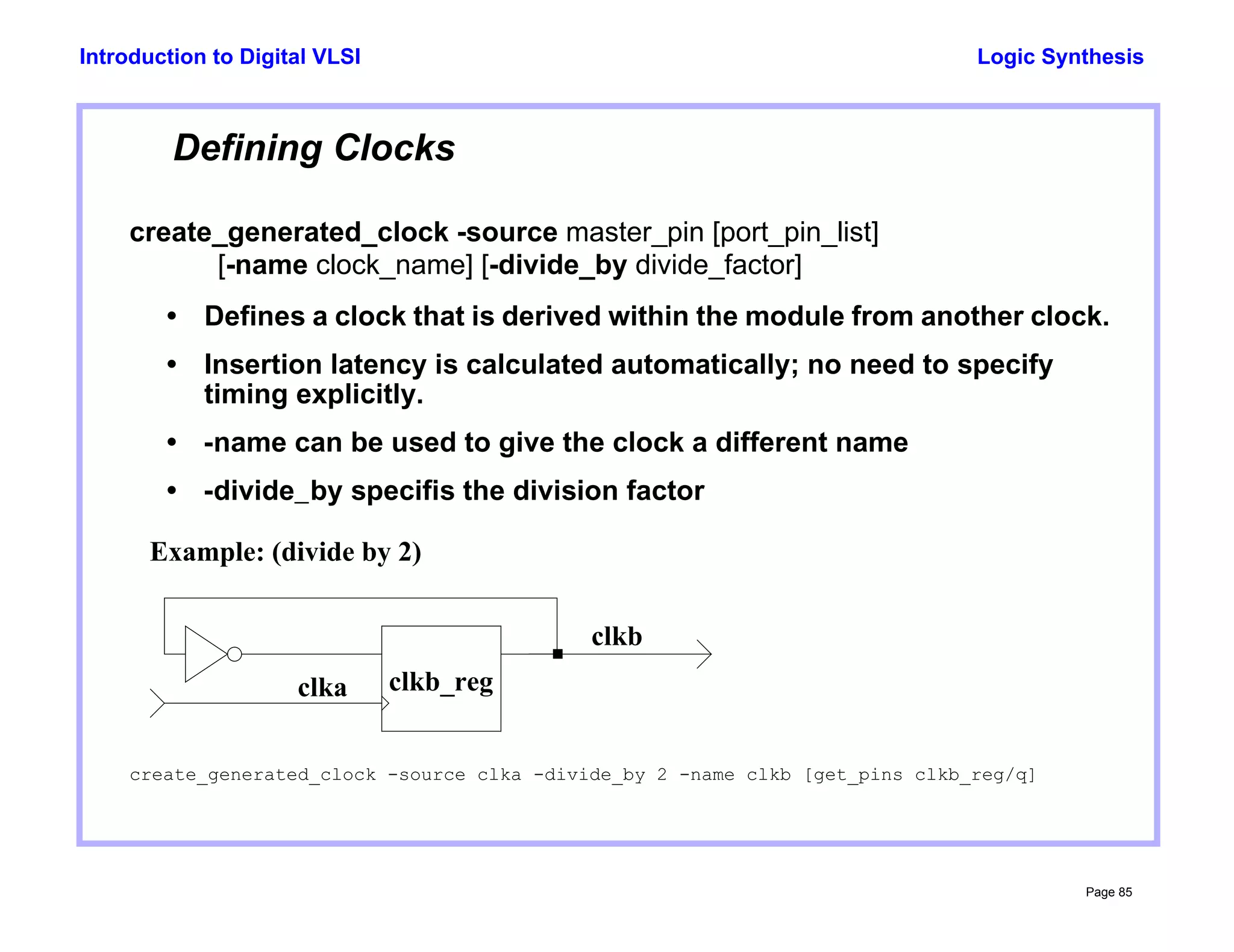 Basic synthesis flow and commands in digital VLSI | PDF