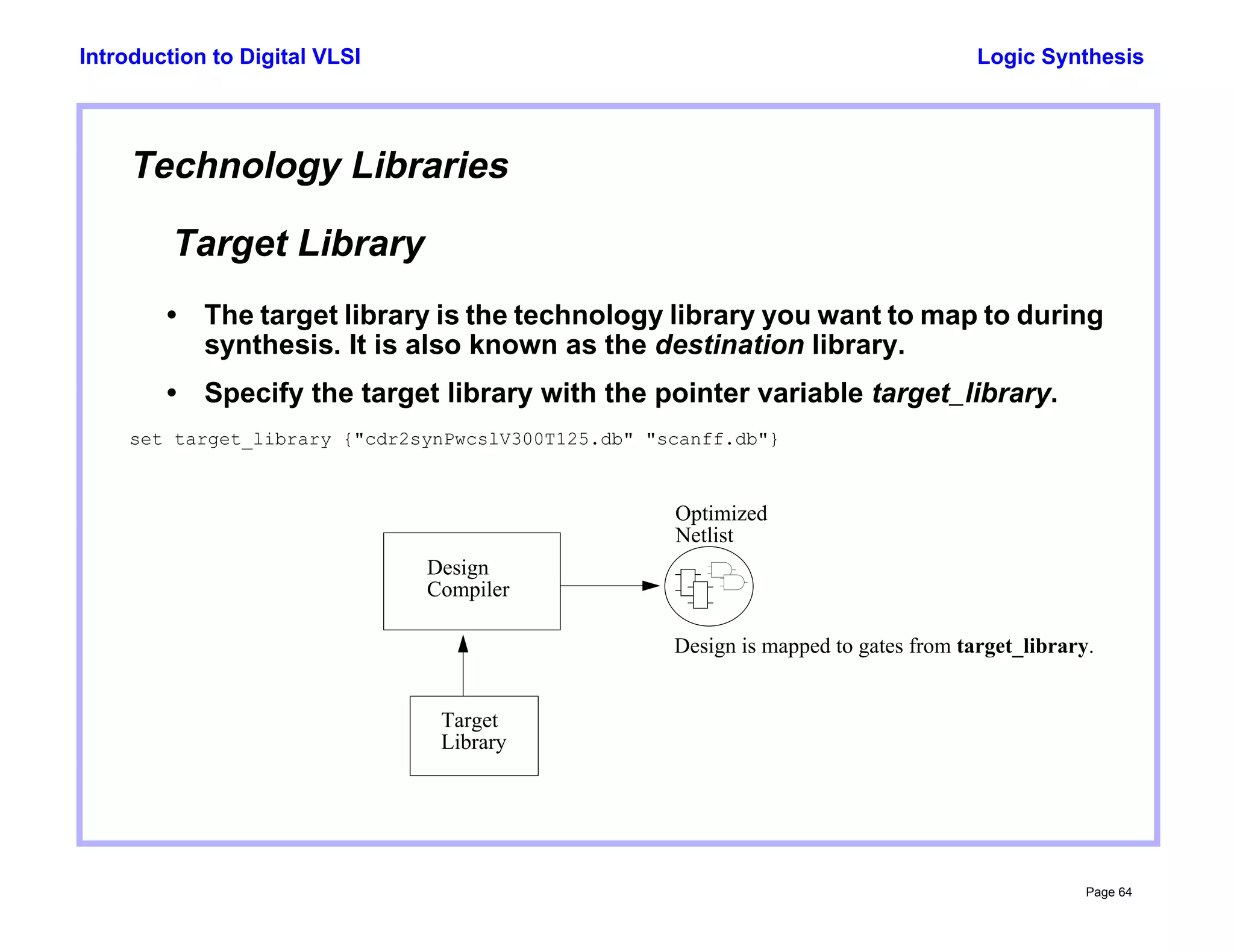 Basic Synthesis Flow And Commands In Digital Vlsi Pdf