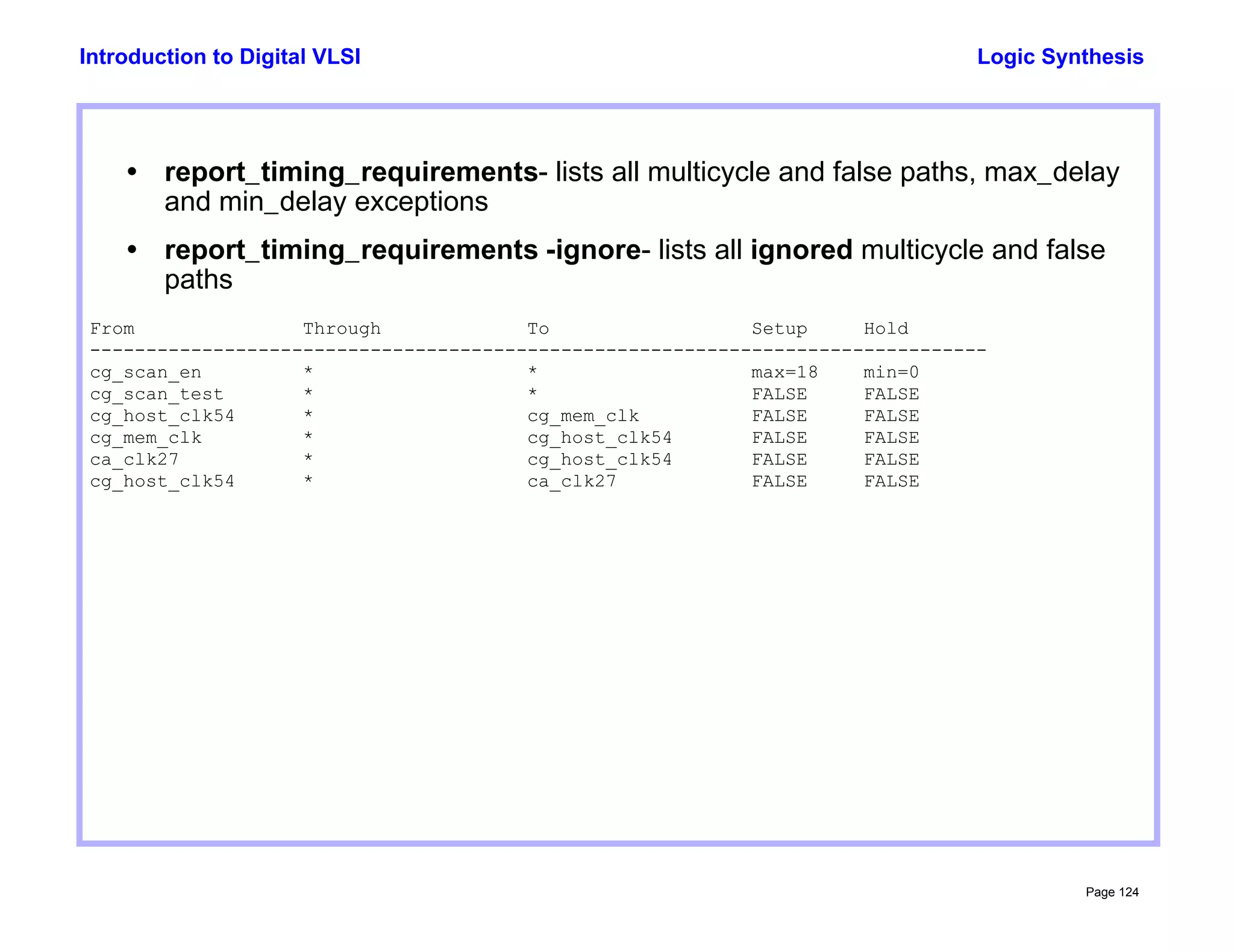 Basic synthesis flow and commands in digital VLSI | PDF