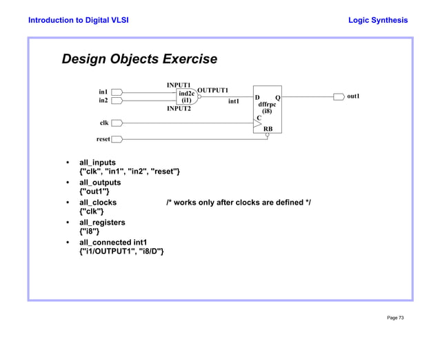 Basic synthesis flow and commands in digital VLSI | PDF