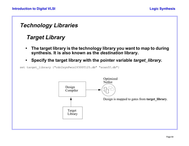 Basic Synthesis Flow And Commands In Digital Vlsi Ppt 
