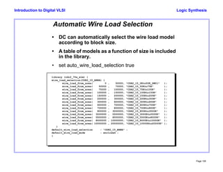 Basic synthesis flow and commands in digital VLSI | PDF