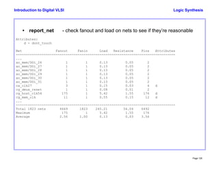 Basic synthesis flow and commands in digital VLSI | PDF