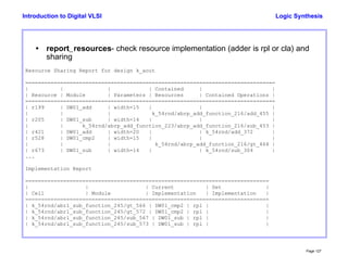 Basic synthesis flow and commands in digital VLSI | PDF