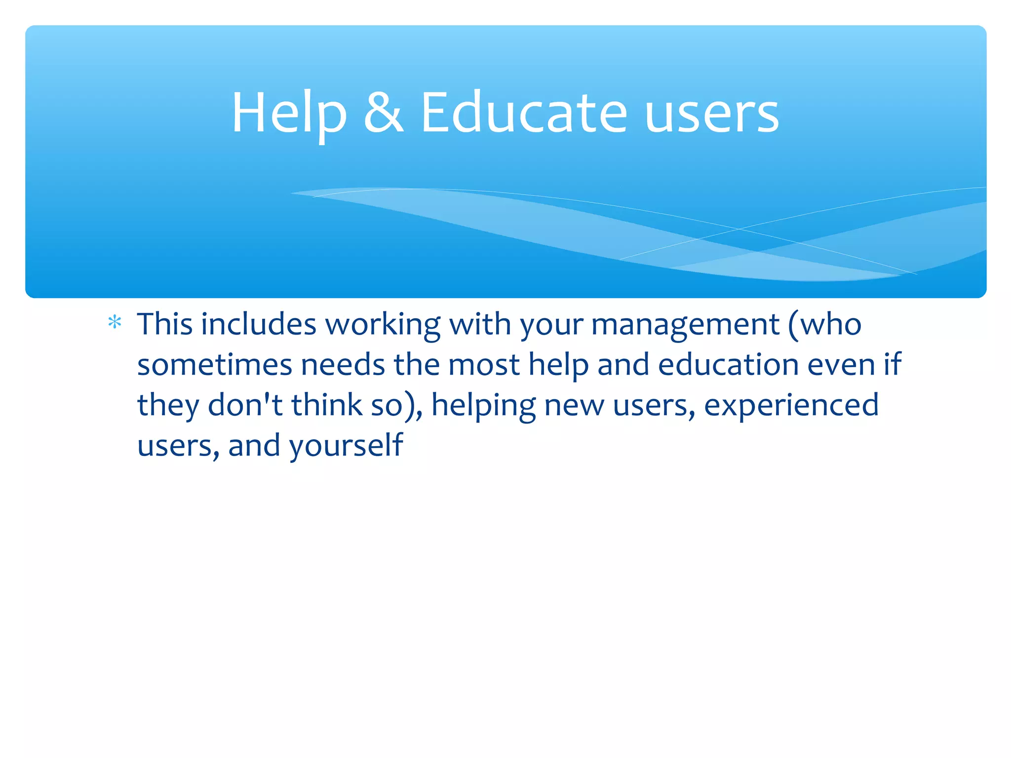 Basic system administration tasks | PPT