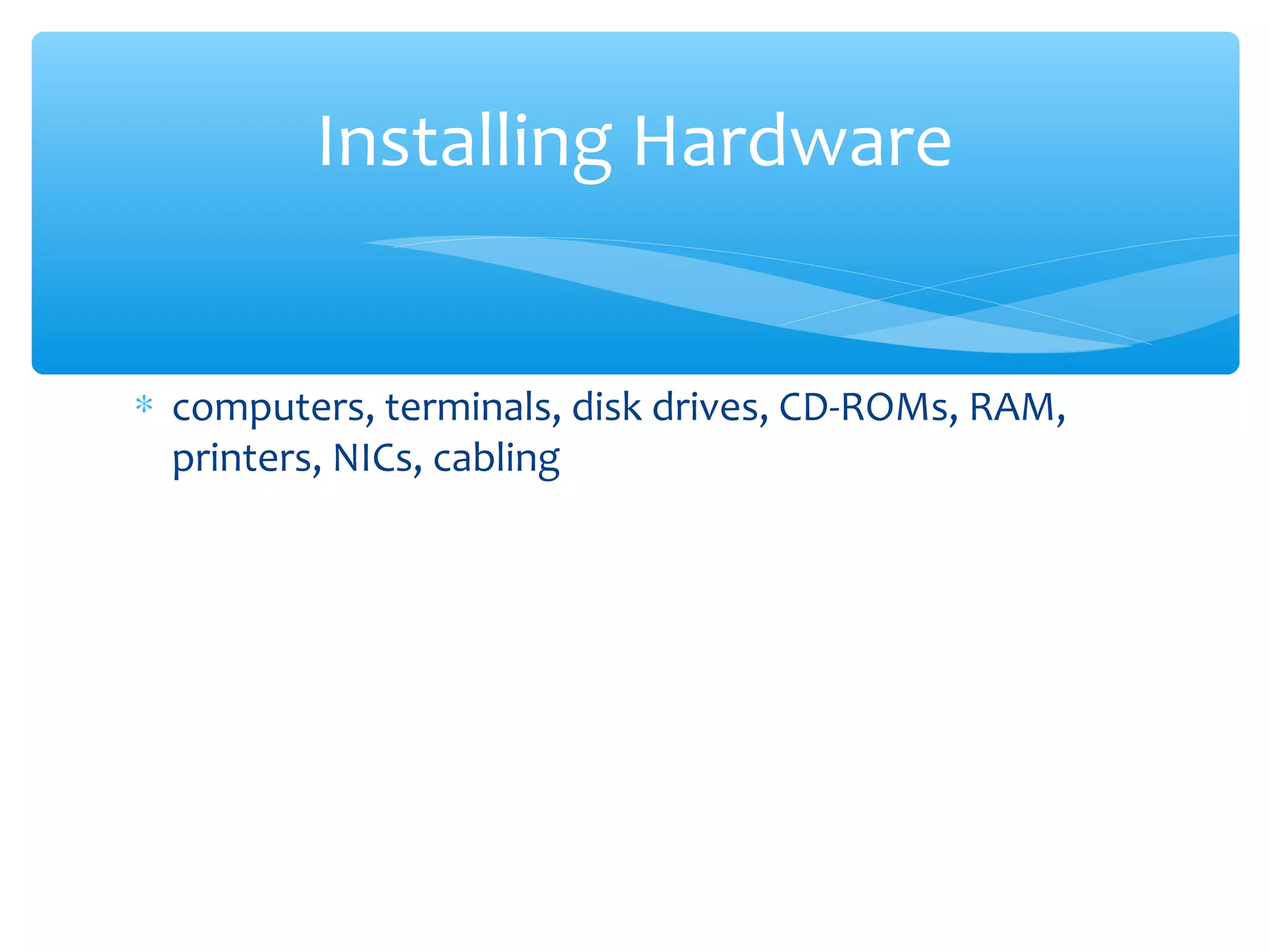 Basic system administration tasks | PPT