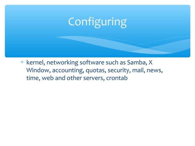 Basic system administration tasks | PPT