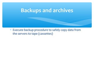 Basic system administration tasks | PPT