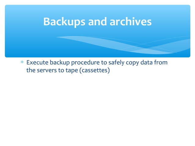 Basic system administration tasks | PPT
