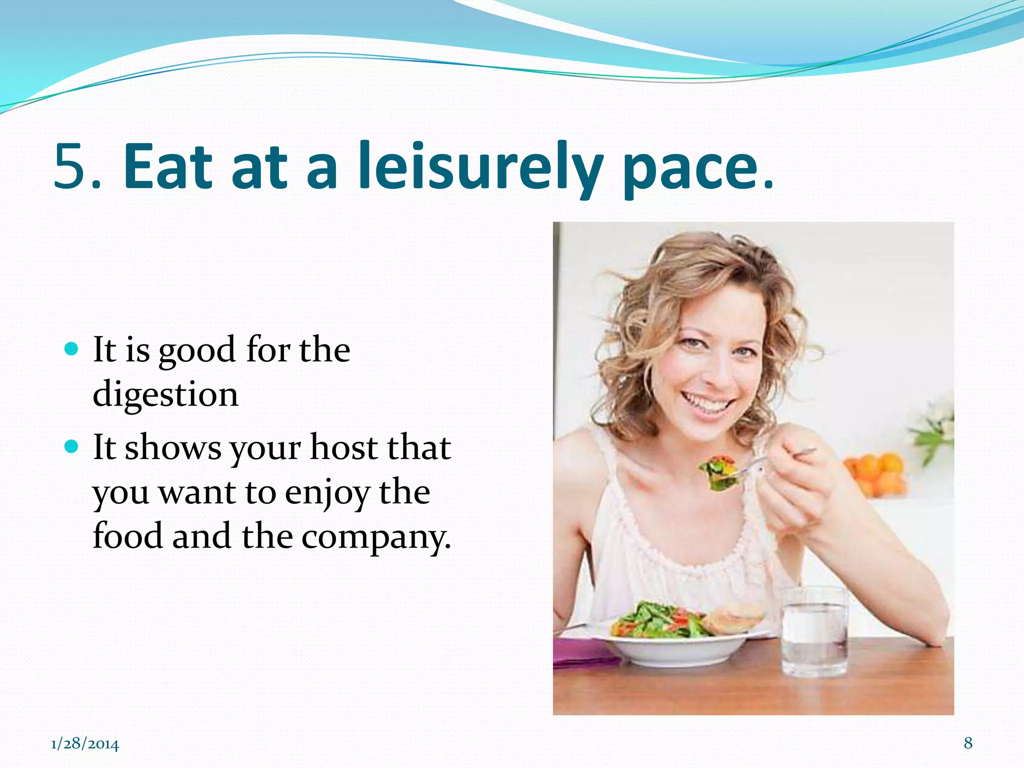 Basic table manners | PPTX