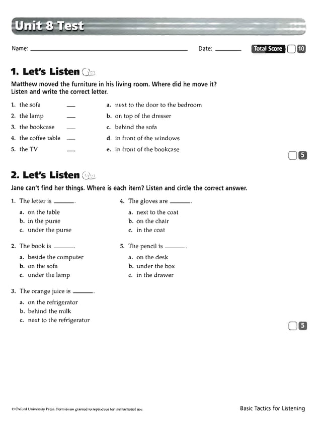 Basic tactics for listening test booklet | PDF | Education