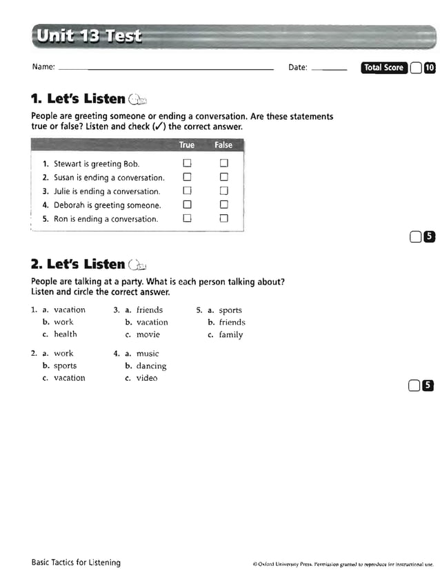 Basic tactics for listening test booklet | PDF | Education