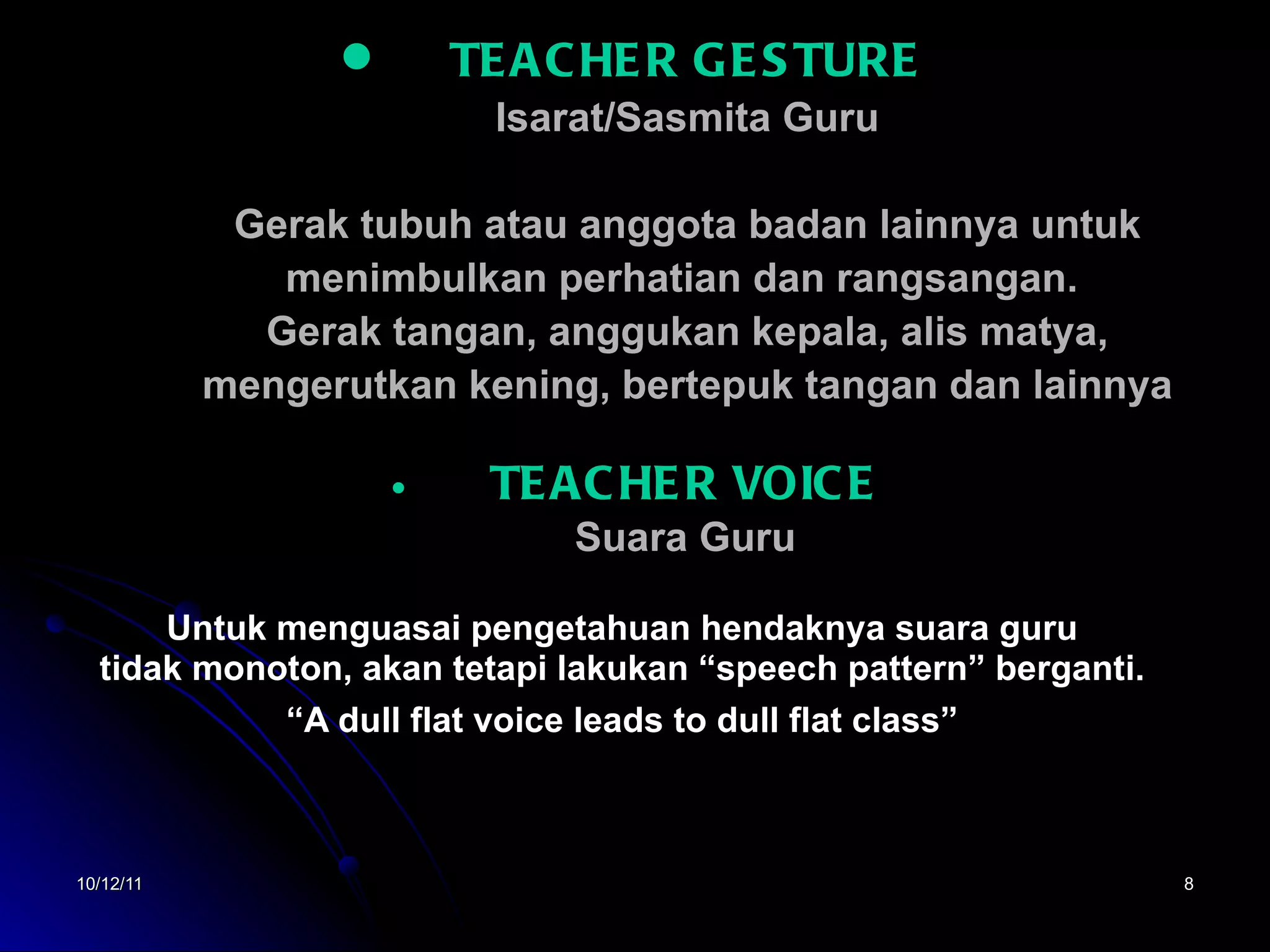 Basic teaching skills | PPT