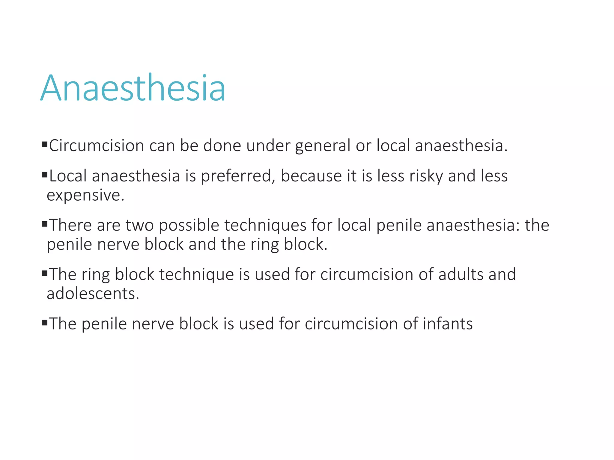 Basic technique of circumcision by regi septian | PPSX