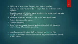 Basic techniques for cooking | PPT