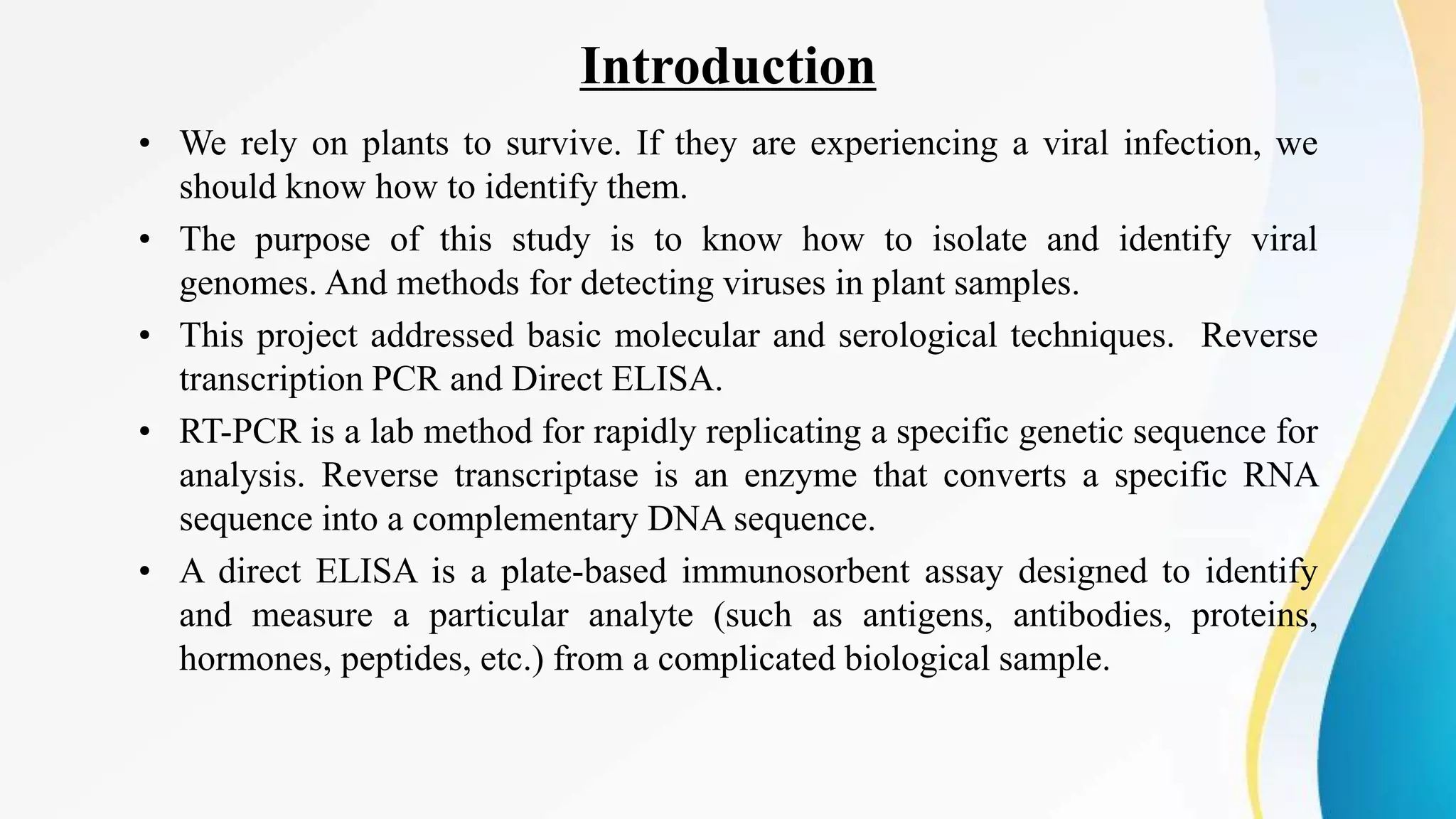 Basic Techniques used in identification of Plant Viruses.pptx