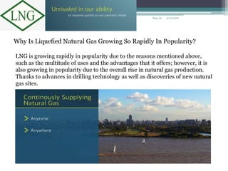 Basic technology & solutions of LNG | PPTX