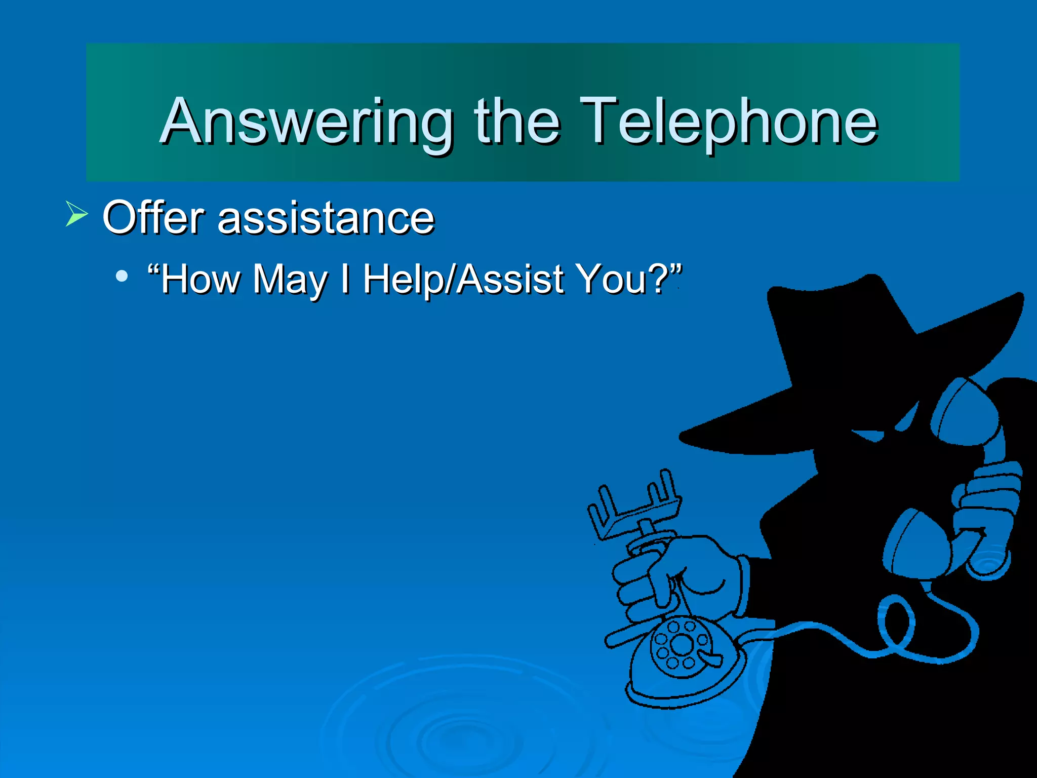 Basic telephone skills | PPT