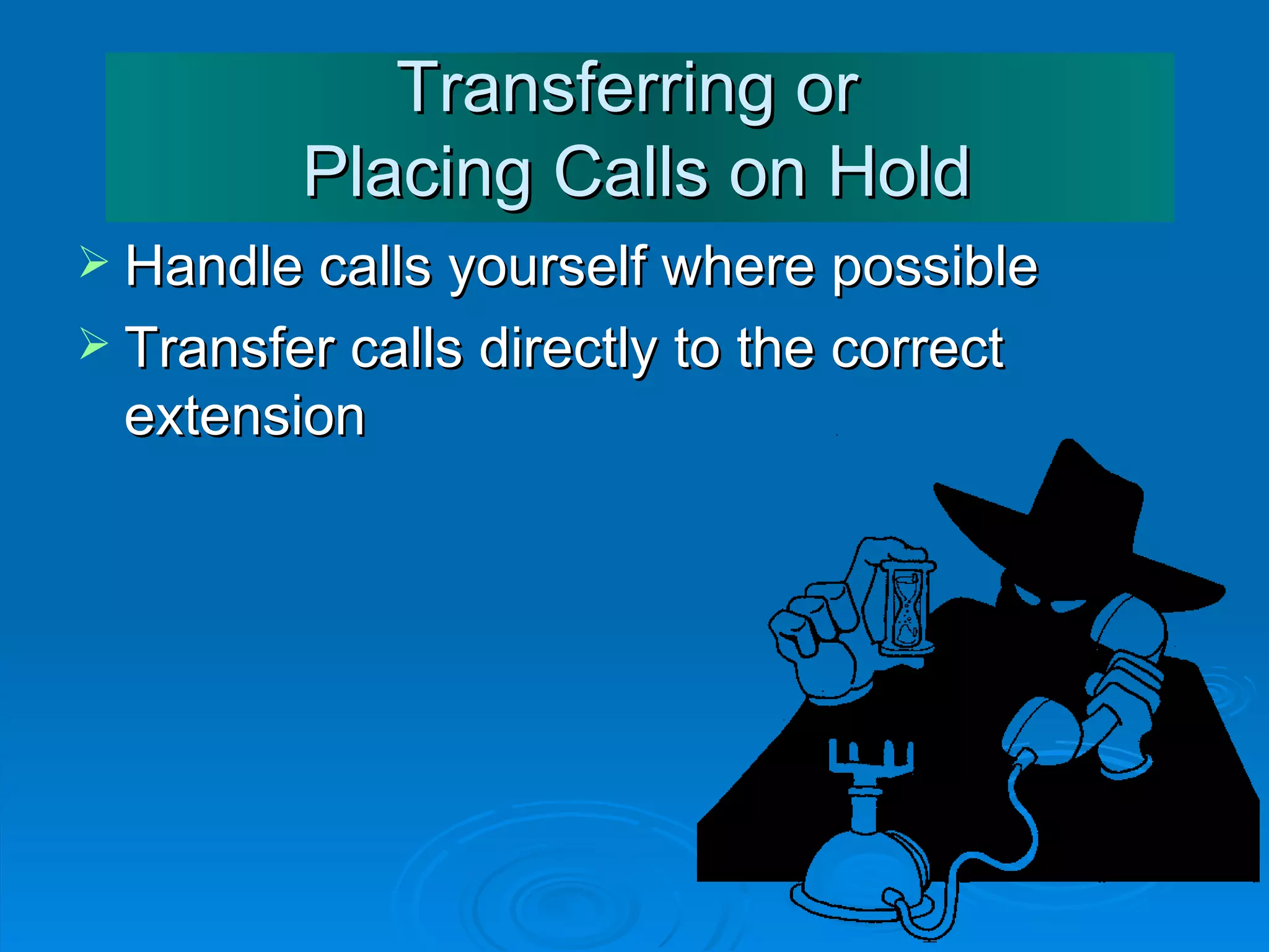 Basic telephone skills | PPT