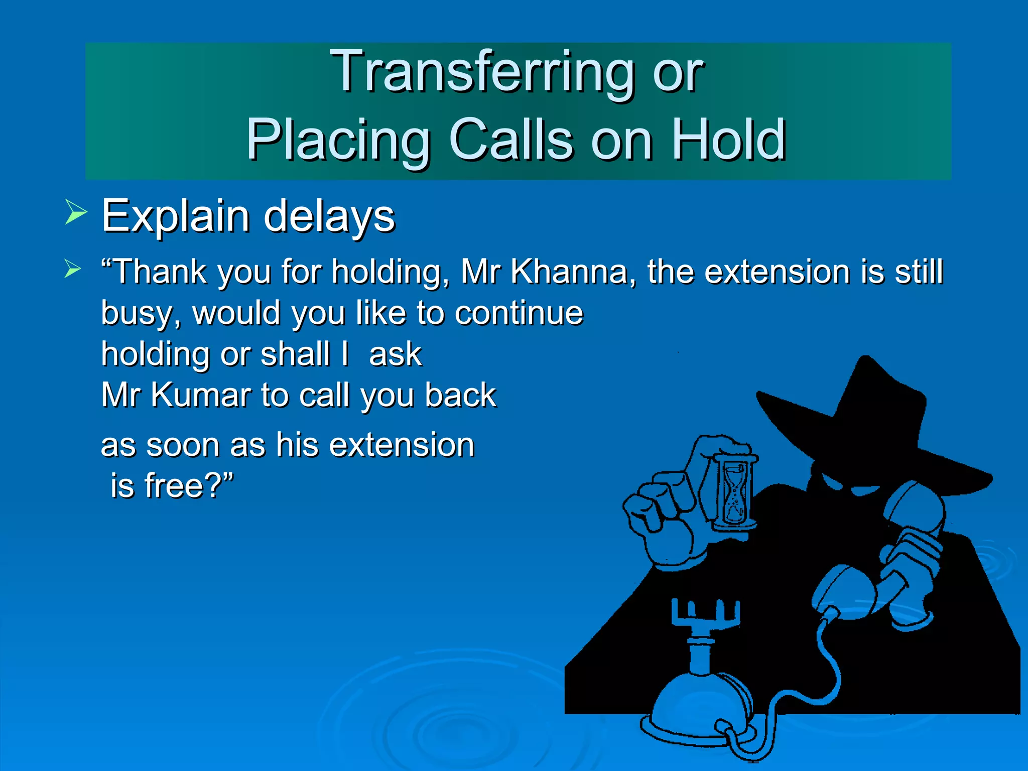 Basic telephone skills | PPT