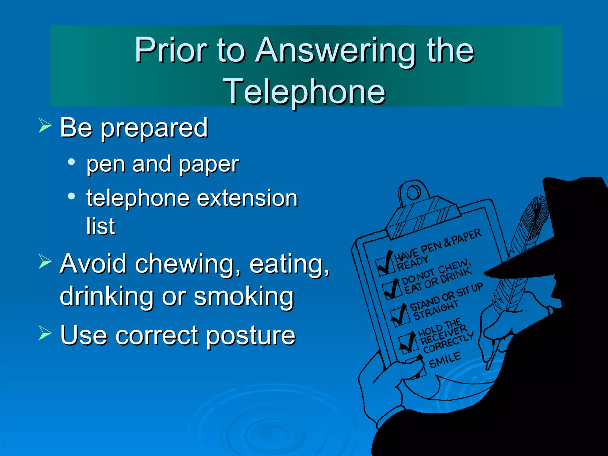 Basic telephone skills | PPT