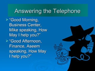 Basic telephone skills | PPT
