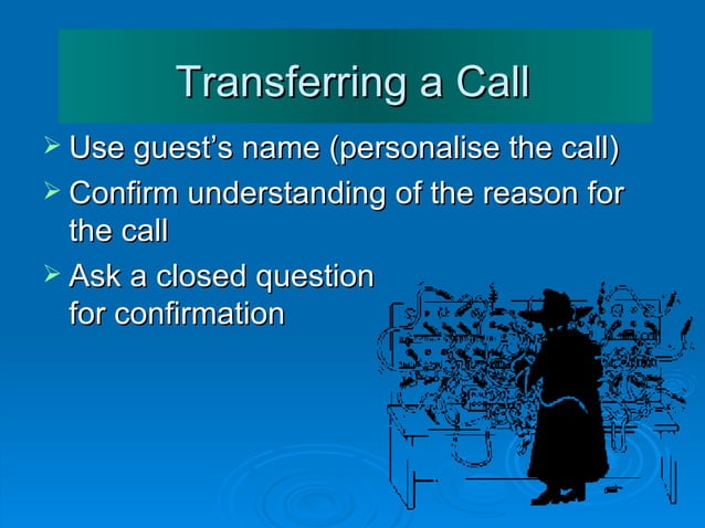 Basic telephone skills | PPT