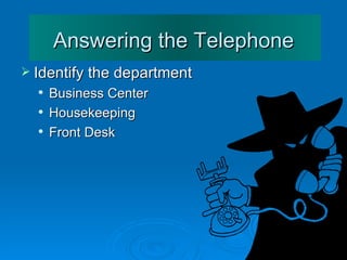 Basic telephone skills | PPT