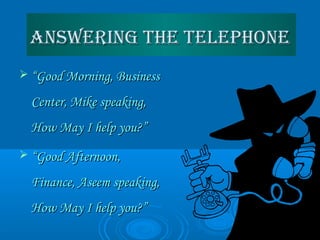 Basic Telephone Skills | PPT | Telecommunications Industry | Industries