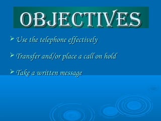 Basic Telephone Skills | PPT | Telecommunications Industry | Industries
