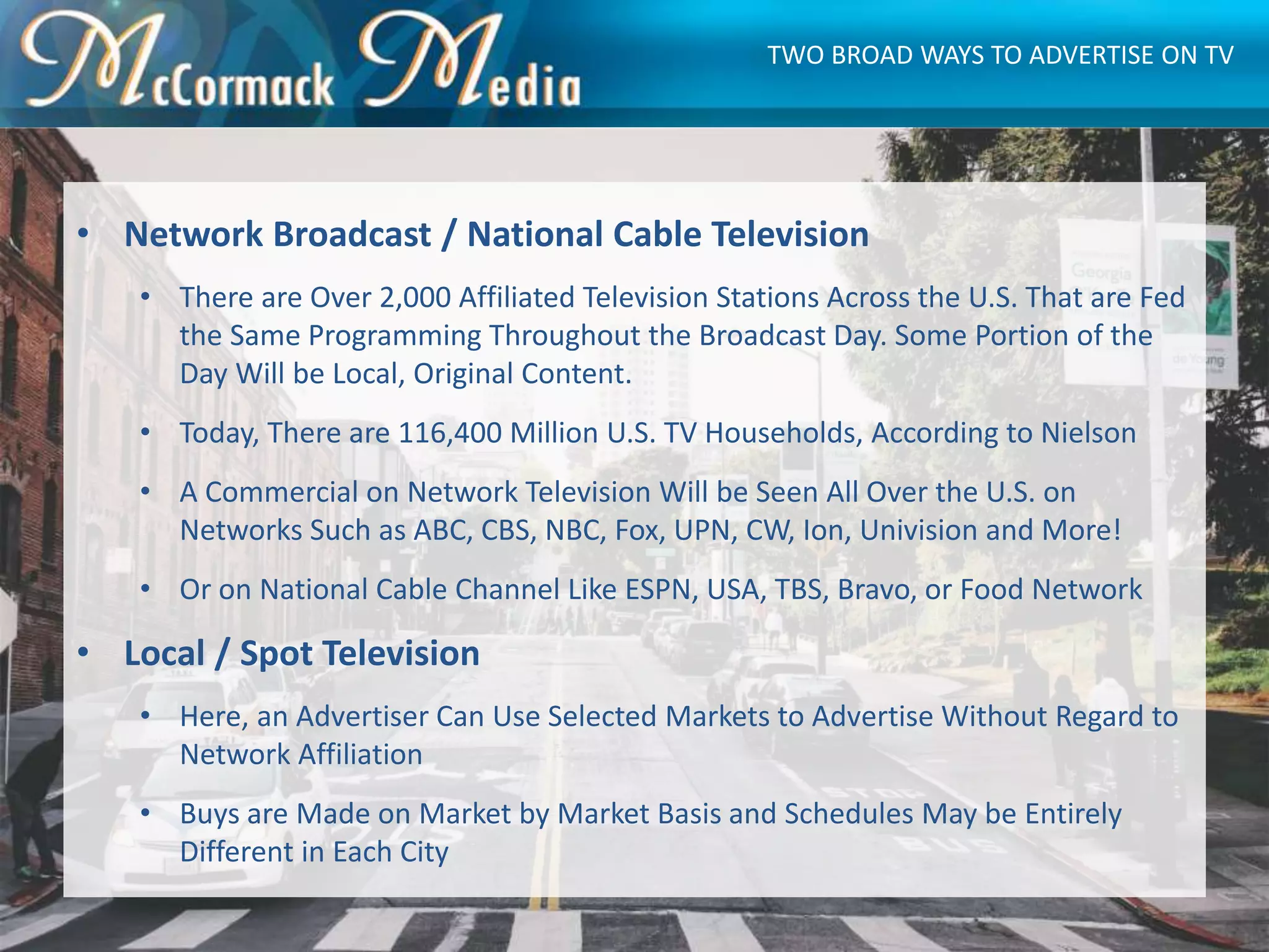 Basic Television Advertising Fundamentals | PPTX