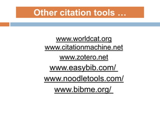 Library Research Methods -- Overview Zipcast | PPTX