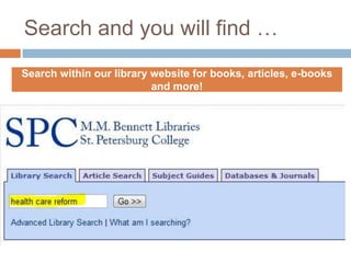 Library Research Methods -- Overview Zipcast | PPTX