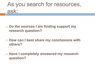 Library Research Methods -- Overview Zipcast | PPTX