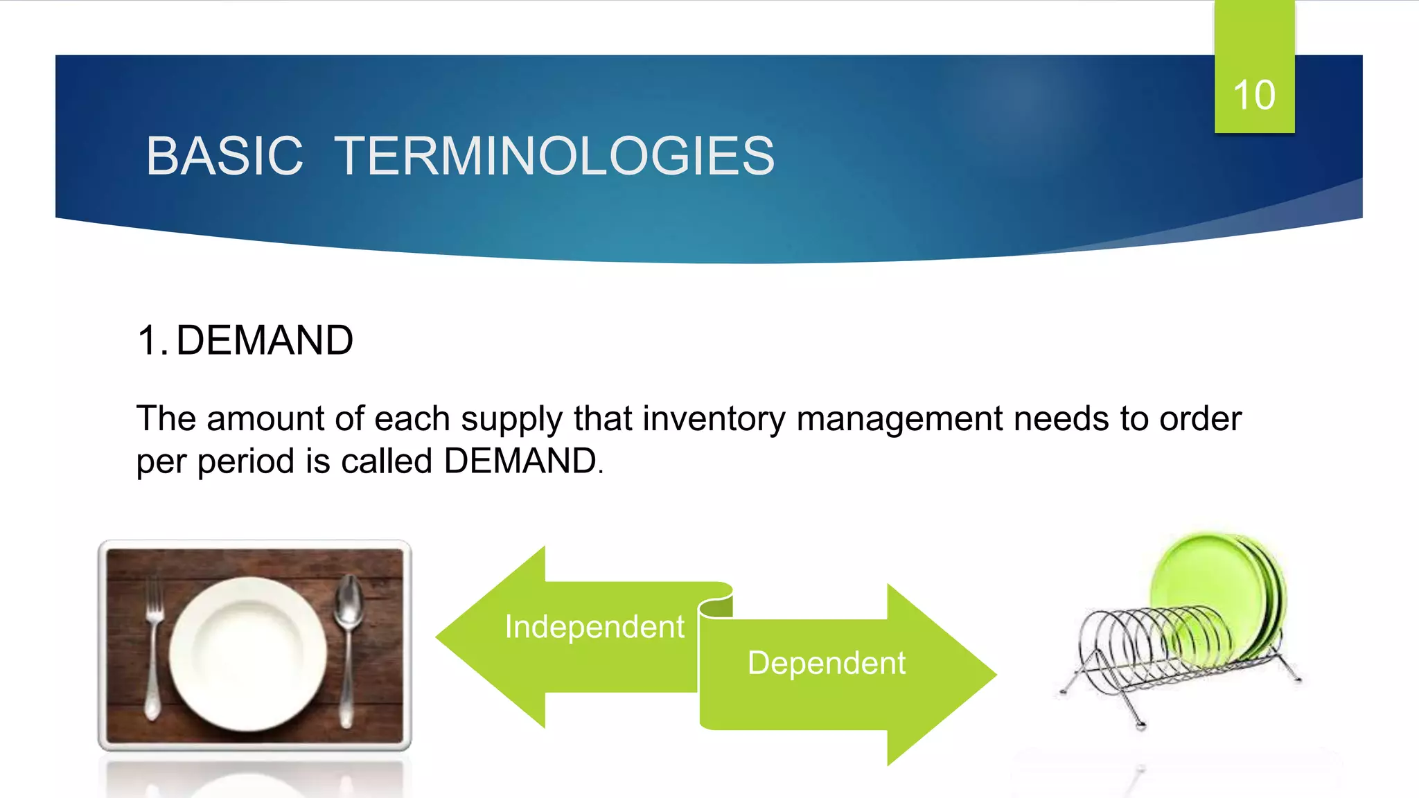 Basic terminologies and EOQ models of Inventory Theory | PPT
