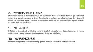 Basic terminologies and EOQ models of Inventory Theory | PPT