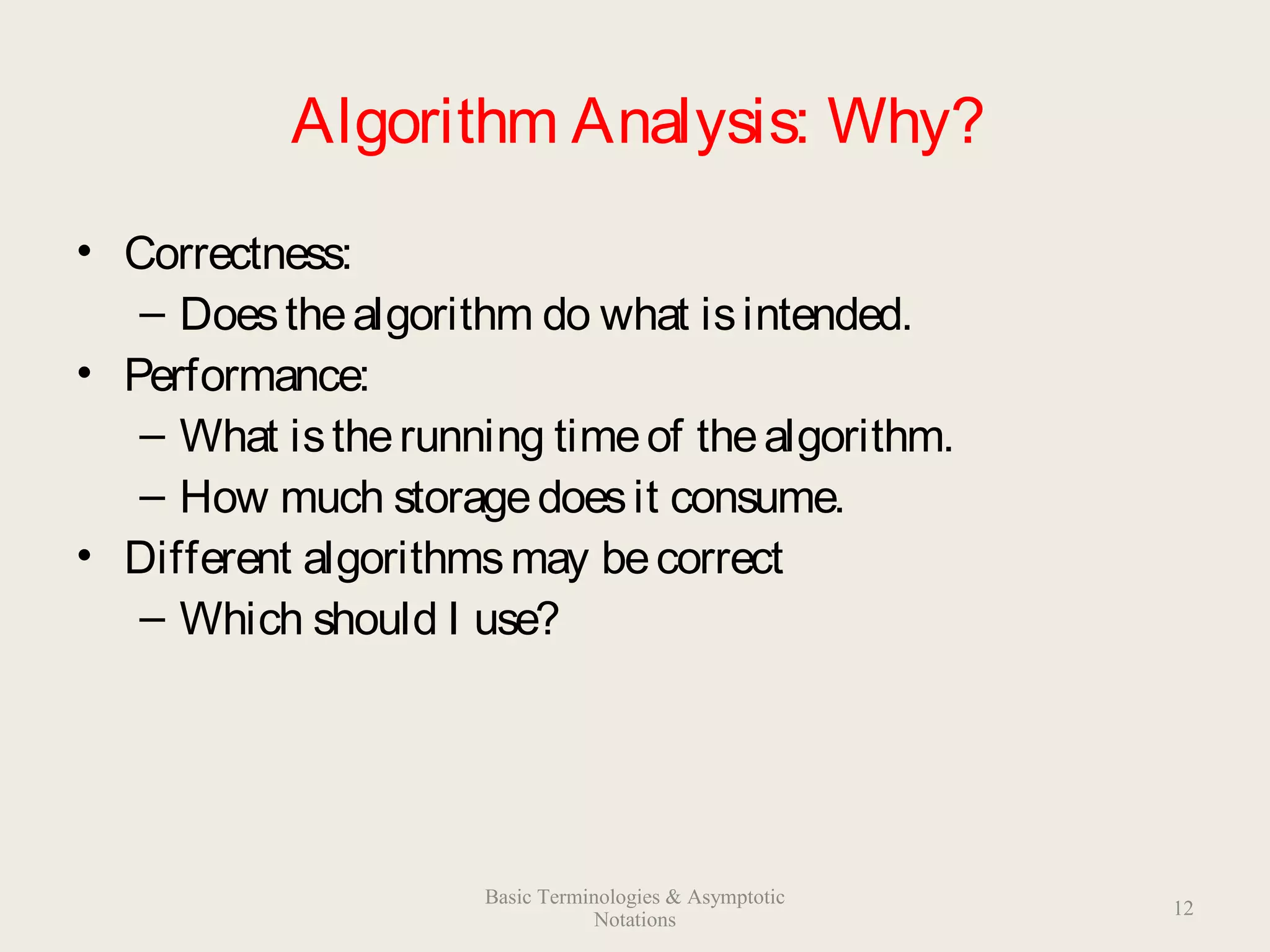 Basic terminologies & asymptotic notations | PPT | Programming Languages | Computing