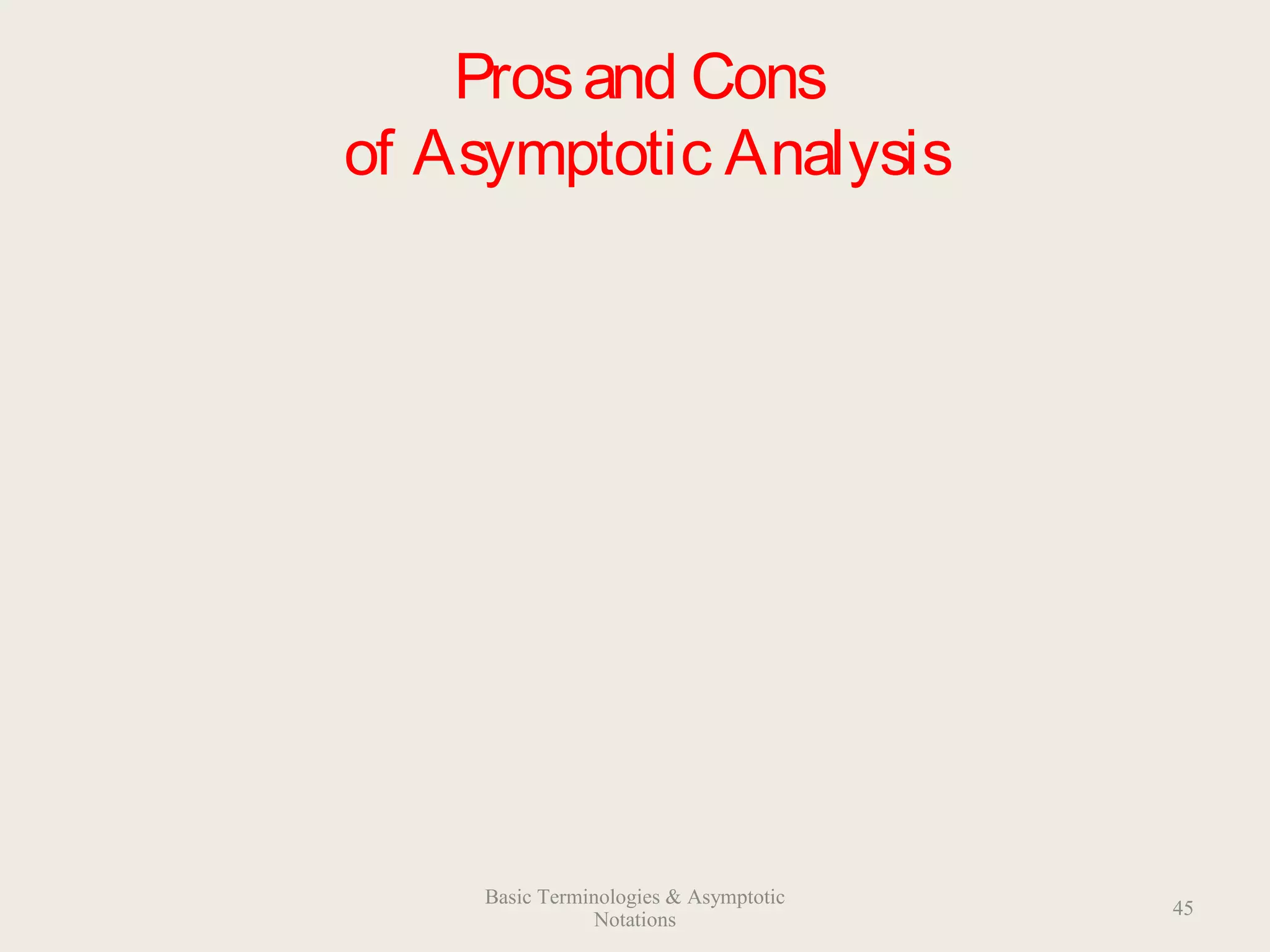Basic terminologies & asymptotic notations | PPT | Programming Languages | Computing