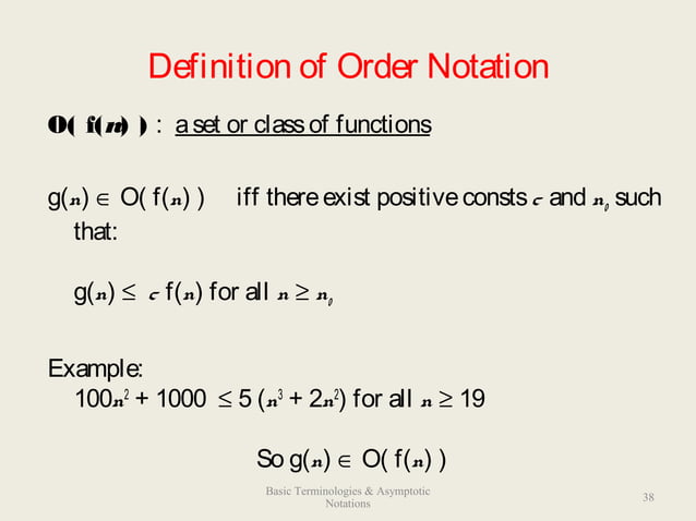 Basic terminologies & asymptotic notations | PPT | Programming ...