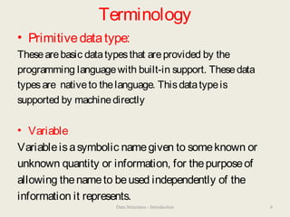 Basic terminologies & asymptotic notations | PPT