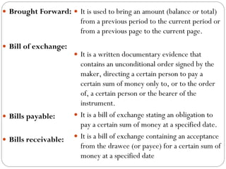 Basic terminology in accounts | PPT
