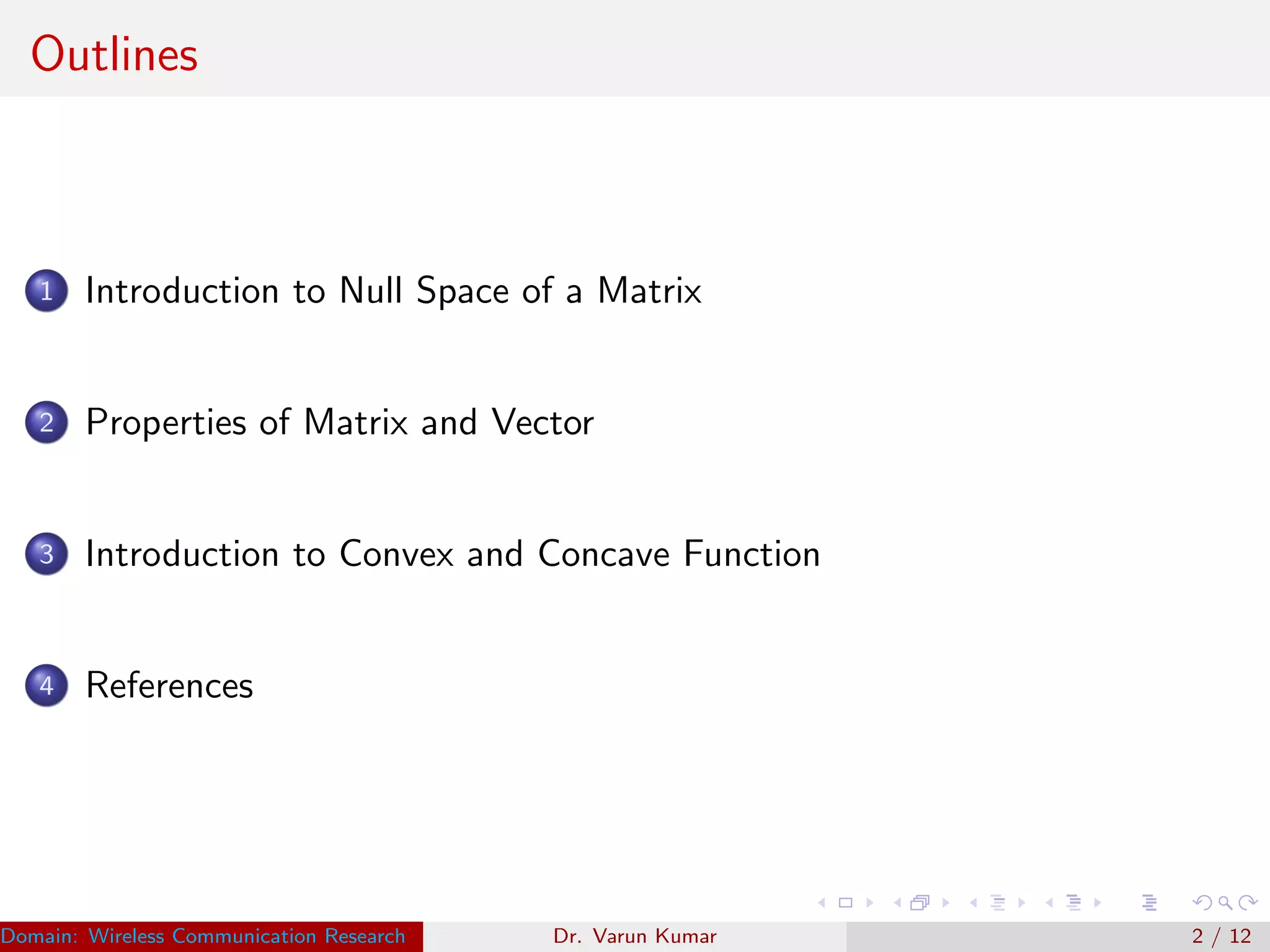 Usage of Different Matrix Operation for MIMO Communication | PPT
