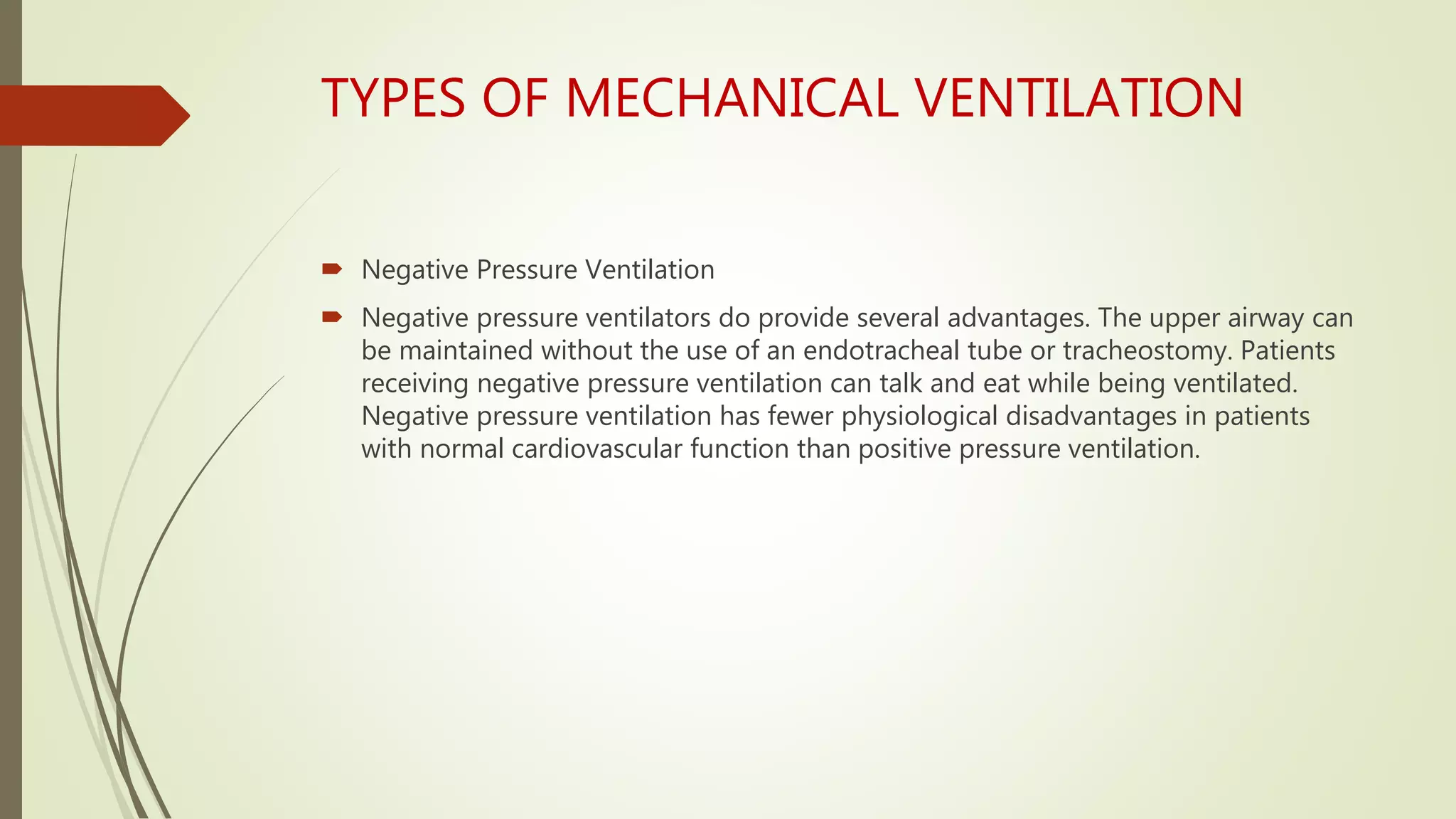 Basic terms and concepts of mechanical ventilation | PPTX