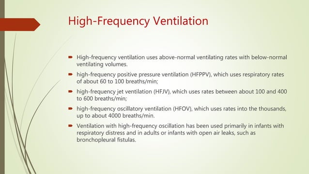 Basic terms and concepts of mechanical ventilation | PPTX | Lung and ...