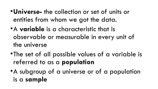 Basic terms in Statistics Statistics and Probability-1.pptx | Physics ...